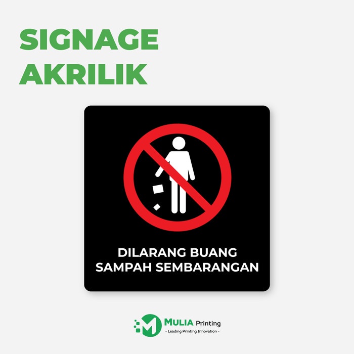 Jual Dilarang Membuang Sampah Sembarangan Sign Board Label Tempel ... Jual Dilarang Membuang Sampah Sembarangan Sign Board Label Tempel ...