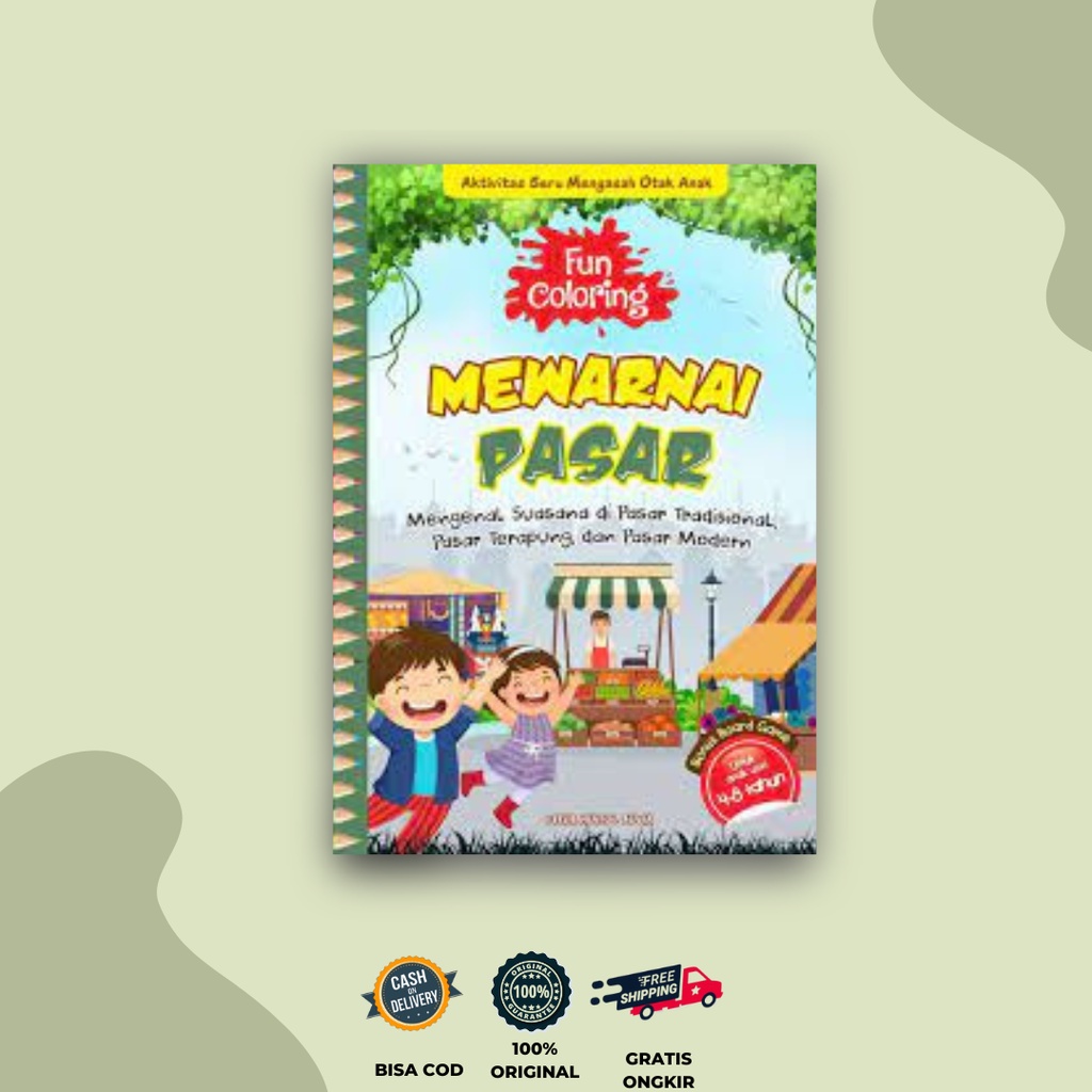 Jual AG - BUKU FUN COLORING : MEWARNAI PASAR | Shopee Indonesia