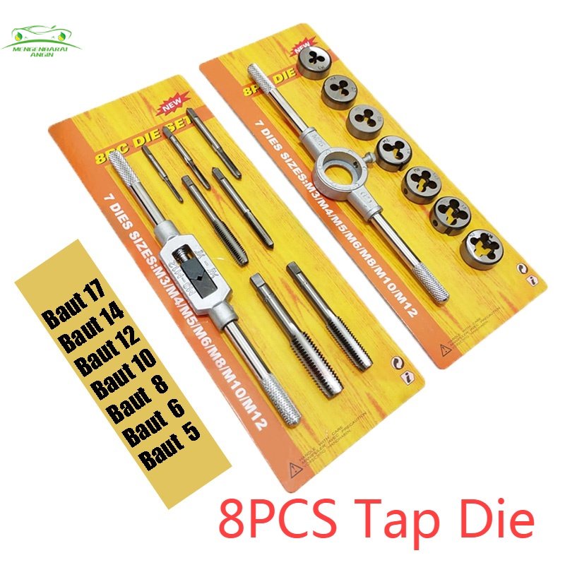 Jual Hand Tap Handtap Senai Drat Derat Baut Set M3 M4 M5 M6 M8 M10 M12 ...