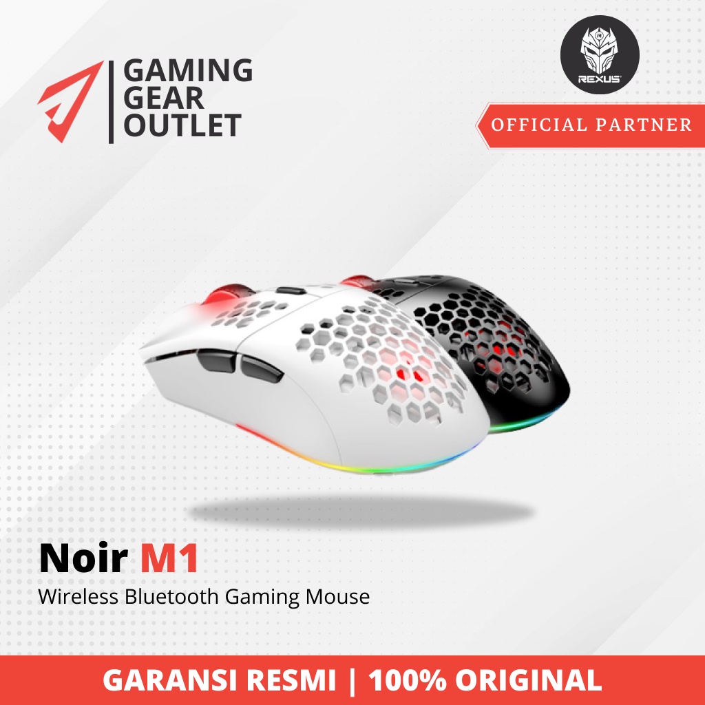Jual Noir M1 Modular Wireless Bluetooth Gaming Mouse 3 in 1 Connection ...