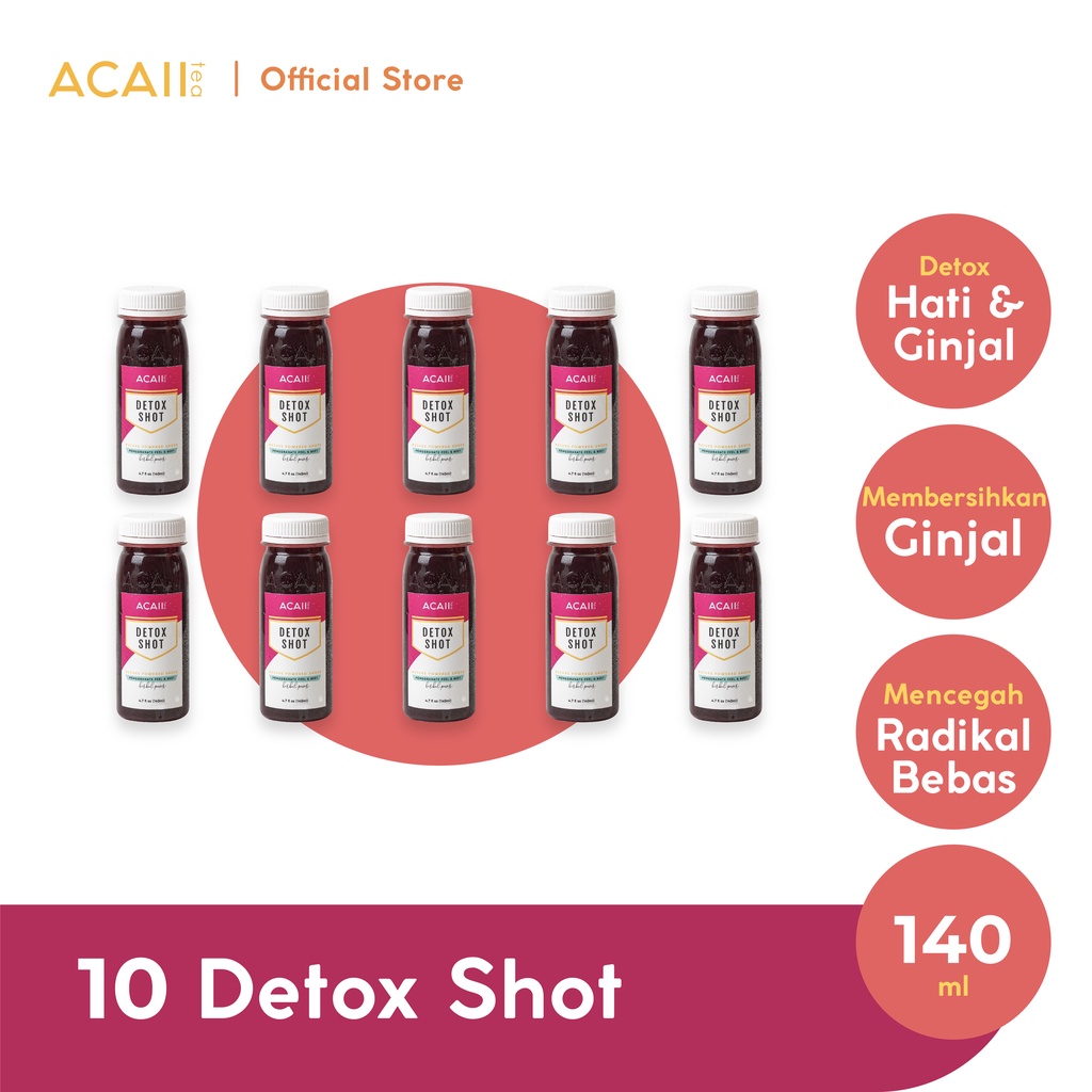 Jual Acaii Tea 10 Detox Shot Package (10x140ml) | Shopee Indonesia