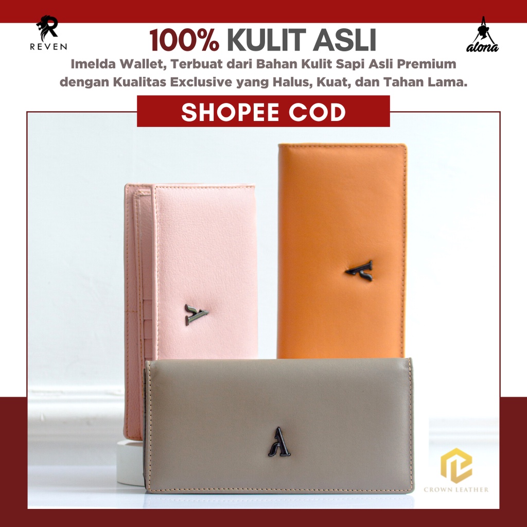 Jual Dompet Premium Wanita Kekinian Fashionable 100% Original Kulit ...