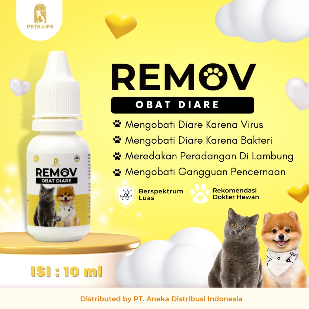 Jual Remov Obat Diare Kucing Dan Anjing 10Ml | Shopee Indonesia