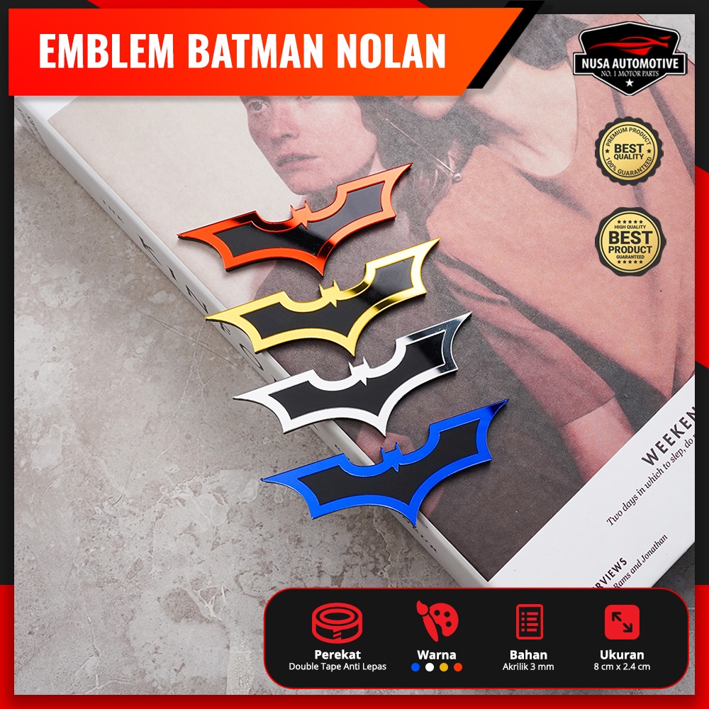 Jual NSA 1PCS EMBLEM BATMAN LOGO BATMAN BUKAN STICKER ATAU STIKER MOTOR ...