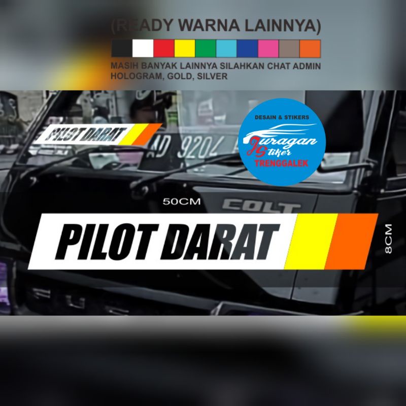 Jual Stiker Pilot Darat cutting stiker kaca L300 | Shopee Indonesia