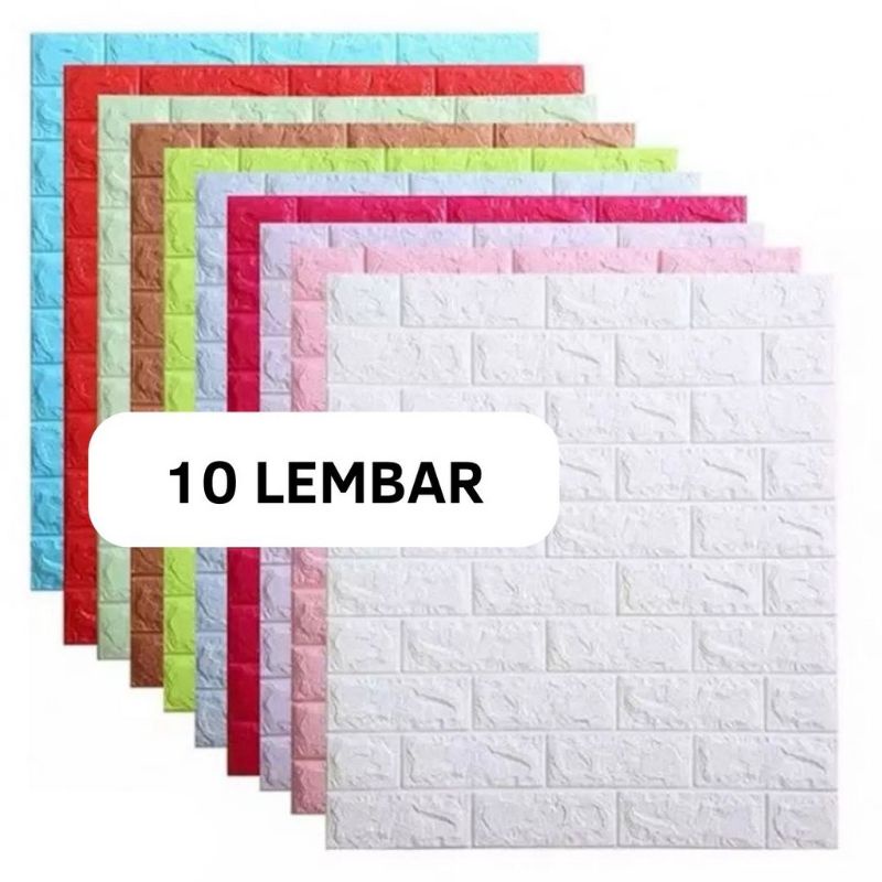 Jual Wallpaper busa 3D wallfoam bata | Shopee Indonesia