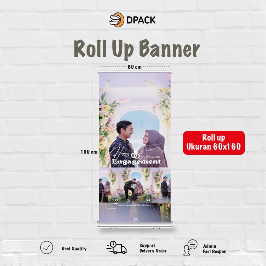 Jual CETAK ROLL-BANNER / STAND BANNER / STANDING BANNER ROLL UP BANNER / UKURAN 60 x 160 CM ...