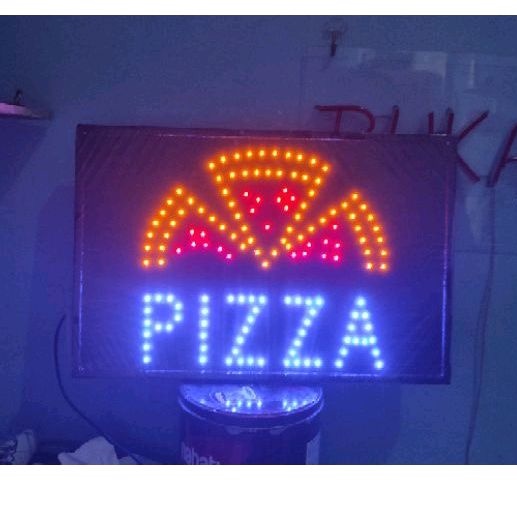 Jual LAMPU led tulisan PIZZA new 40*30 | Shopee Indonesia
