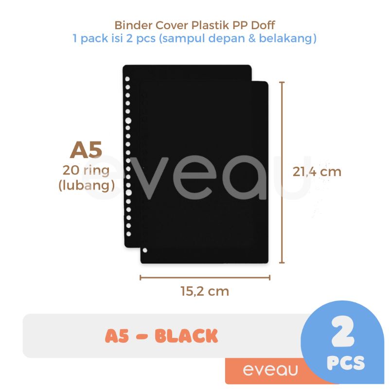 Jual Binder Cover A5 B5 Plastik PP Doff Isi 2 Lembar Warna Pastel Retro ...