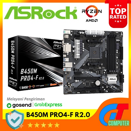 Jual Motherboard ASRock B450M Pro4-F R2.0 | Shopee Indonesia