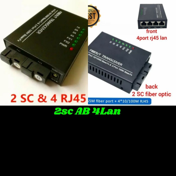 Jual Network Media Converter 1 2 3 4 6 Port Fo Ethernet Fiber Switch Htb | Shopee Indonesia