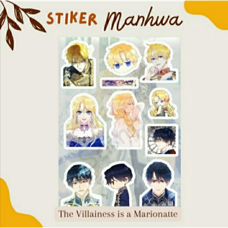 Jual Sticker Manhwa Waterproof Anti Air The villainess is a marionette ...