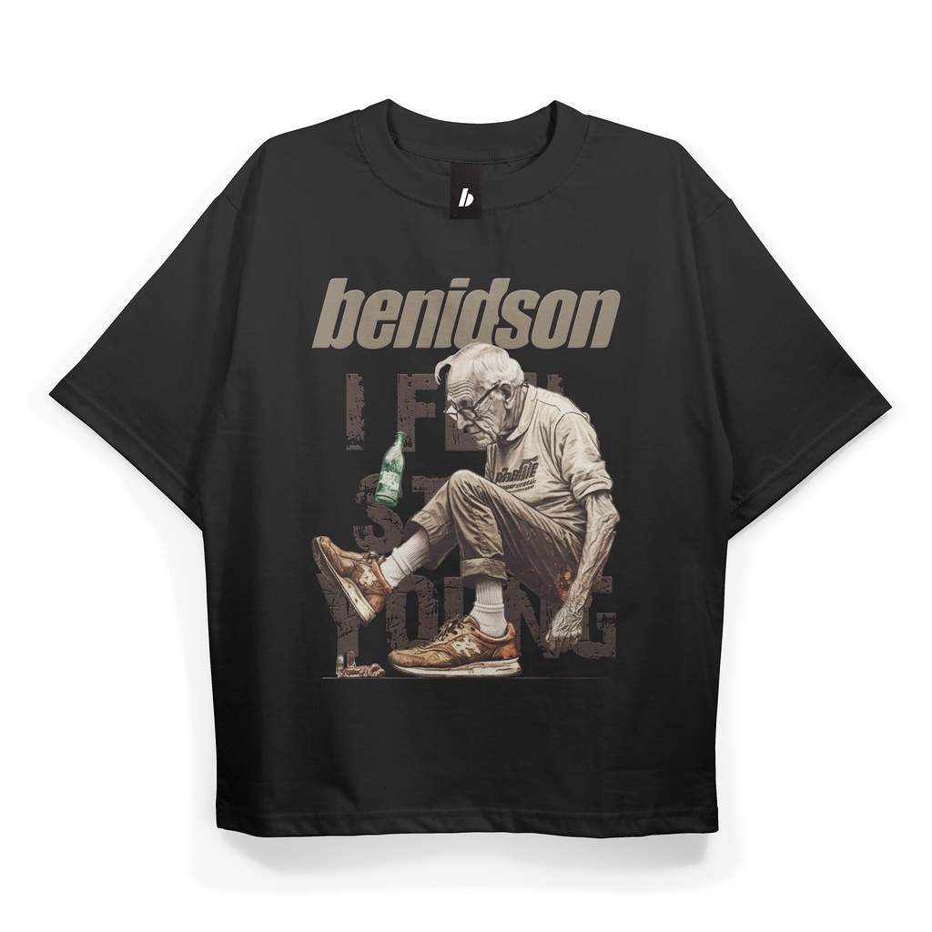 Jual BENIDSON Oversized Tshirt I Feel Still Young | Shopee Indonesia