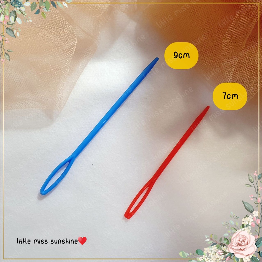 Jual Jarum Plastik Rajut 7cm 9cm Seni Rajutan Tapestry Neddle Warna ...