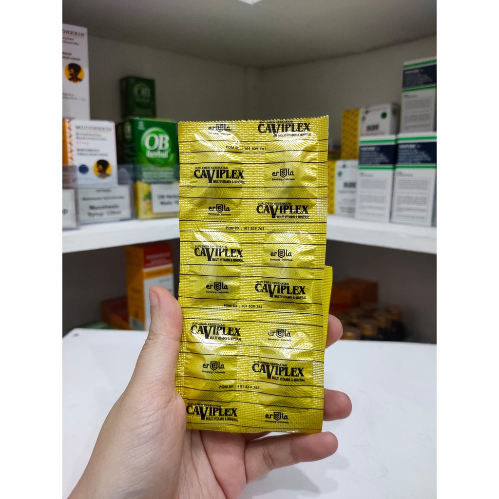 Jual Caviplex Strip Isi 10 Tablet Obat Original Erela | Shopee Indonesia