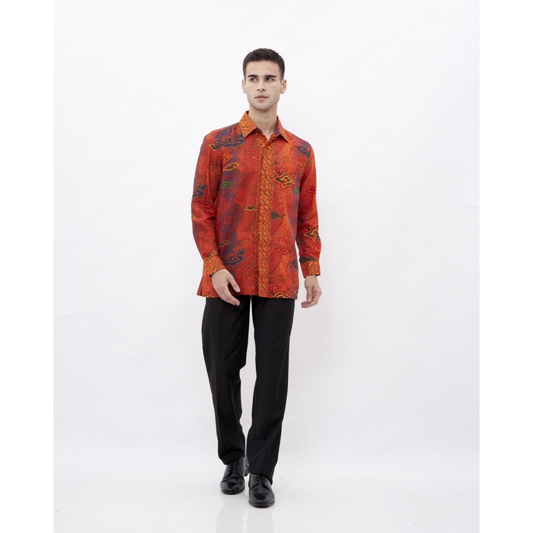 Jual ALLEIRA BATIK DOBBY L/S RED 05352 | Shopee Indonesia