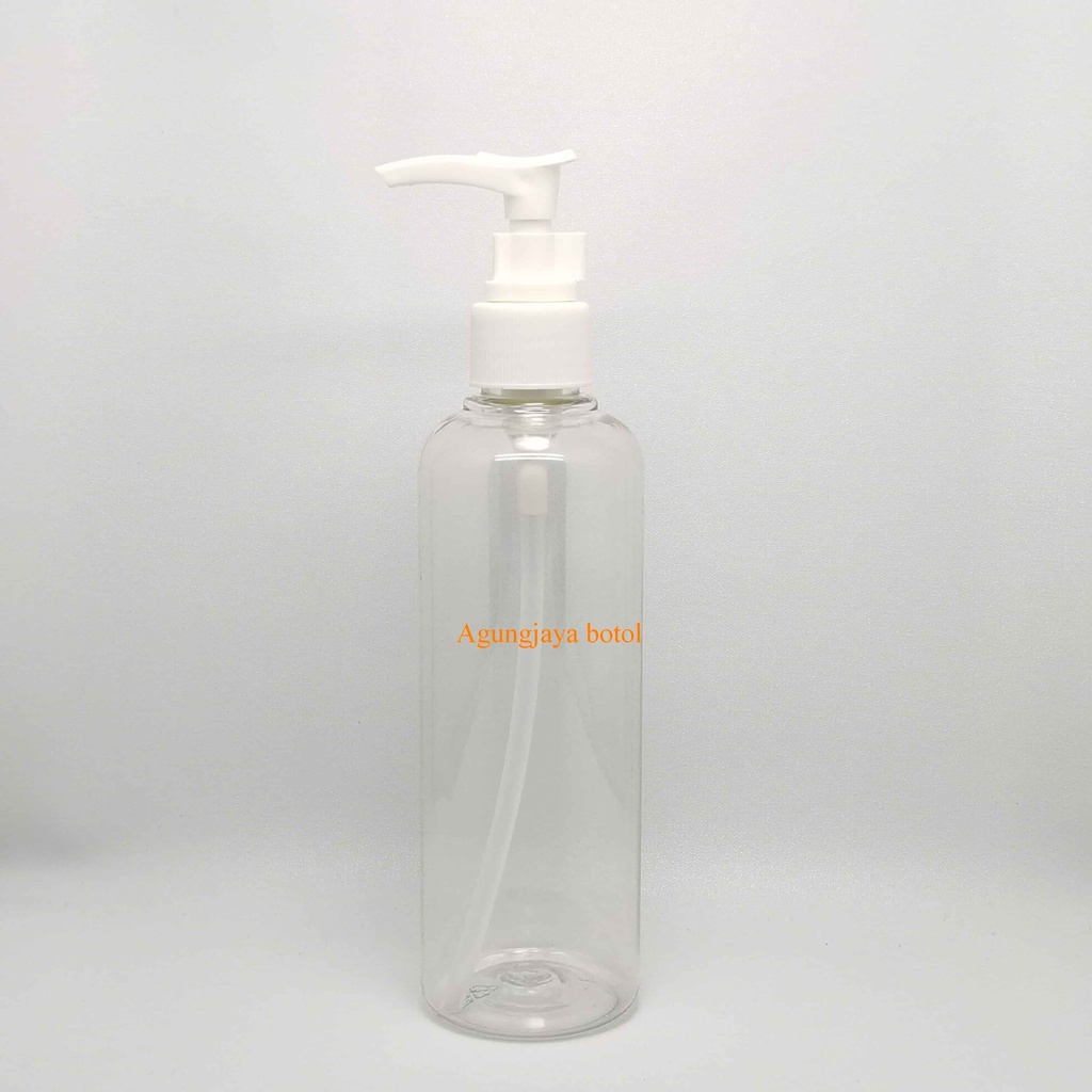 Jual Botol Pet 250 Ml BR Natural Tutup Pump Lotion / Botol Plastik / Botol Kosmetik Br / Botol ...