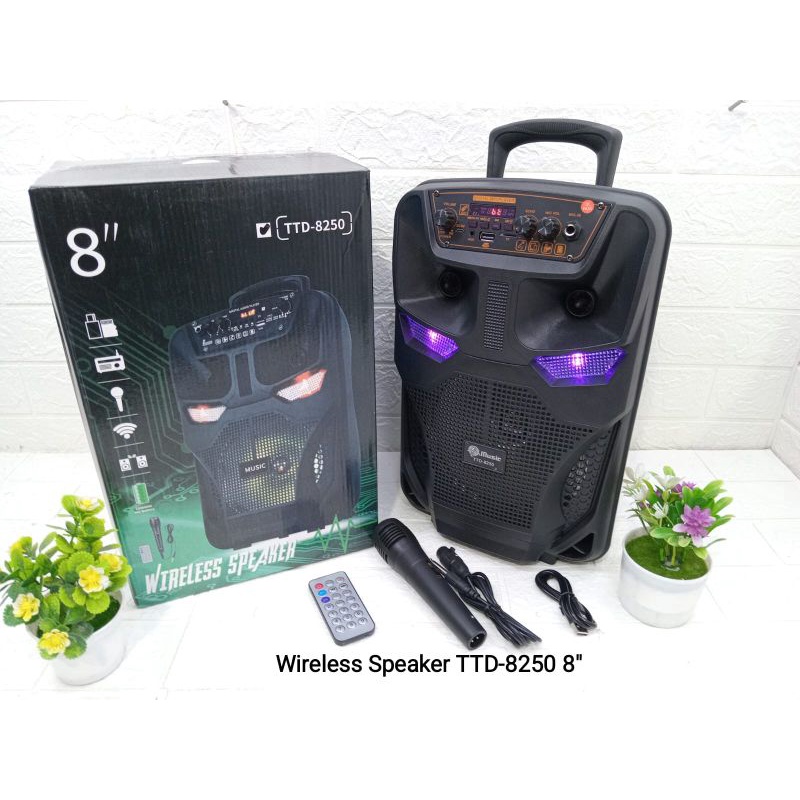 Jual speaker aktif trolley 8 inch model koper tarik speaker portable 8 ...