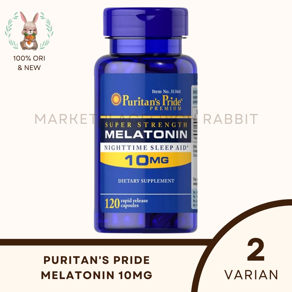 Jual Puritan's Pride Super Strength Melatonin 10 Mg Obat Bantu Tidur ...