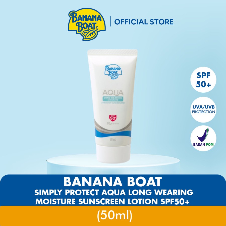 Jual Banana Boat Aqua Long Wearing Moisture Sunscreen Lotion spf 50 ...
