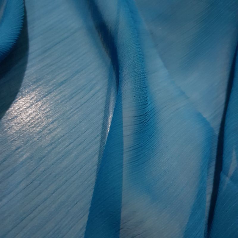 Jual Kain Sifon Crinkle / Bahan Chiffon Silk Yoryu / Sifon Salju ( Snow ...