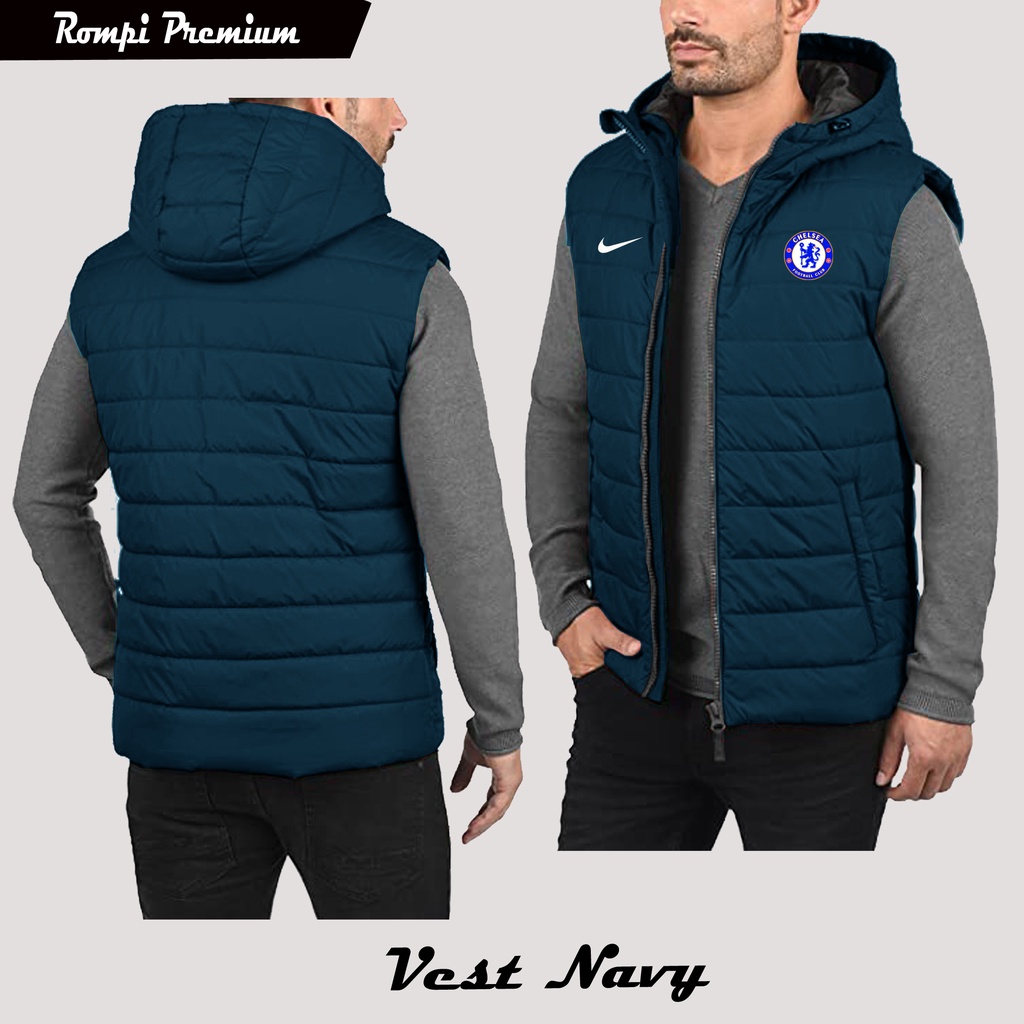 Jual Rompi motor pria club chelsea / Rompi hiking bergelembung parasut ...