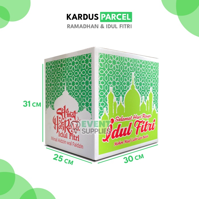 Jual Dus Box Parcel Lebaran Idul Fitri Kemasan Hampers Kardus Motif ...
