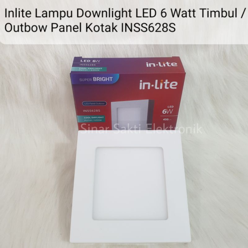 Jual Inlite Lampu Downlight LED 6 Watt Plafon Timbul OB Outbow Panel ...