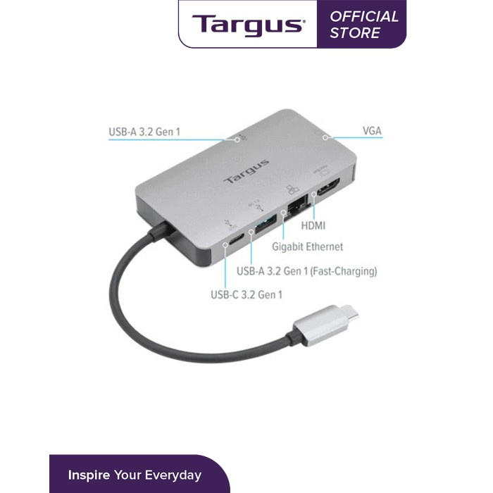 Jual Dock Targus Dock419Ap Usb-C Travel Dock With Power Pass-Through ...