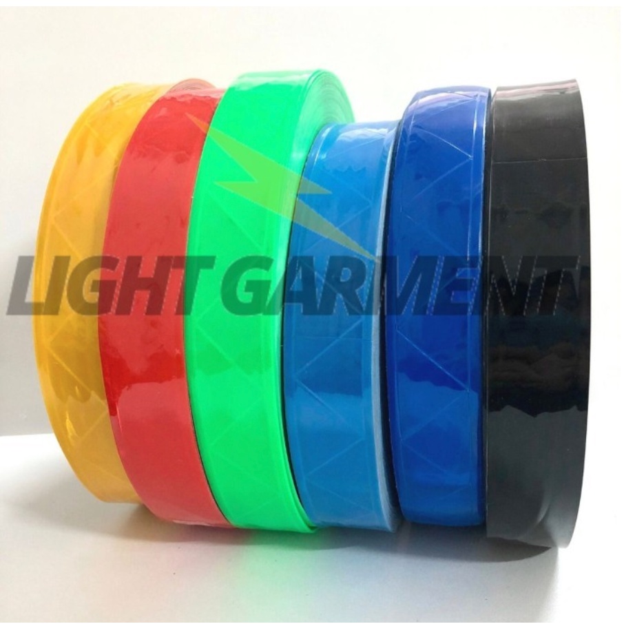 Jual Pita Safety Scotlight Scotlite Scotchlite PVC 2,5 cm per 1 Meter ...