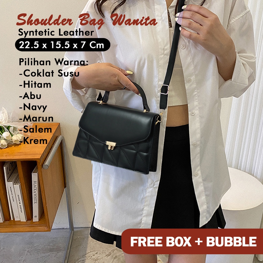 Jual Tas wanita sling bag polos shoulder bag tas selempang remaja tali panjang tas pesta ...