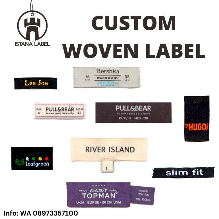 Jual CUSTOM WOVEN LABEL - LABEL BAJU - AKSESORIS LABEL BRAND - LABEL ...