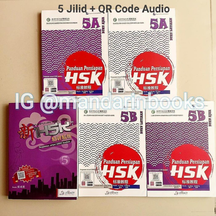 Jual Lubi Paket Buku Panduan Persiapan & Soal Ujian Hsk 5 (5 Buku) | Shopee Indonesia