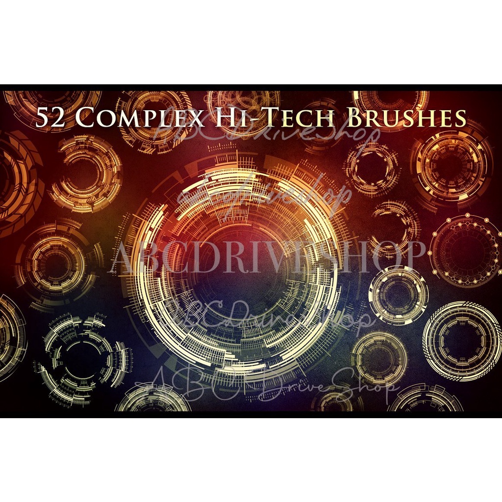 Jual Procreate Brush - 52 Complex Futuristic Circle Brushes | Shopee ...