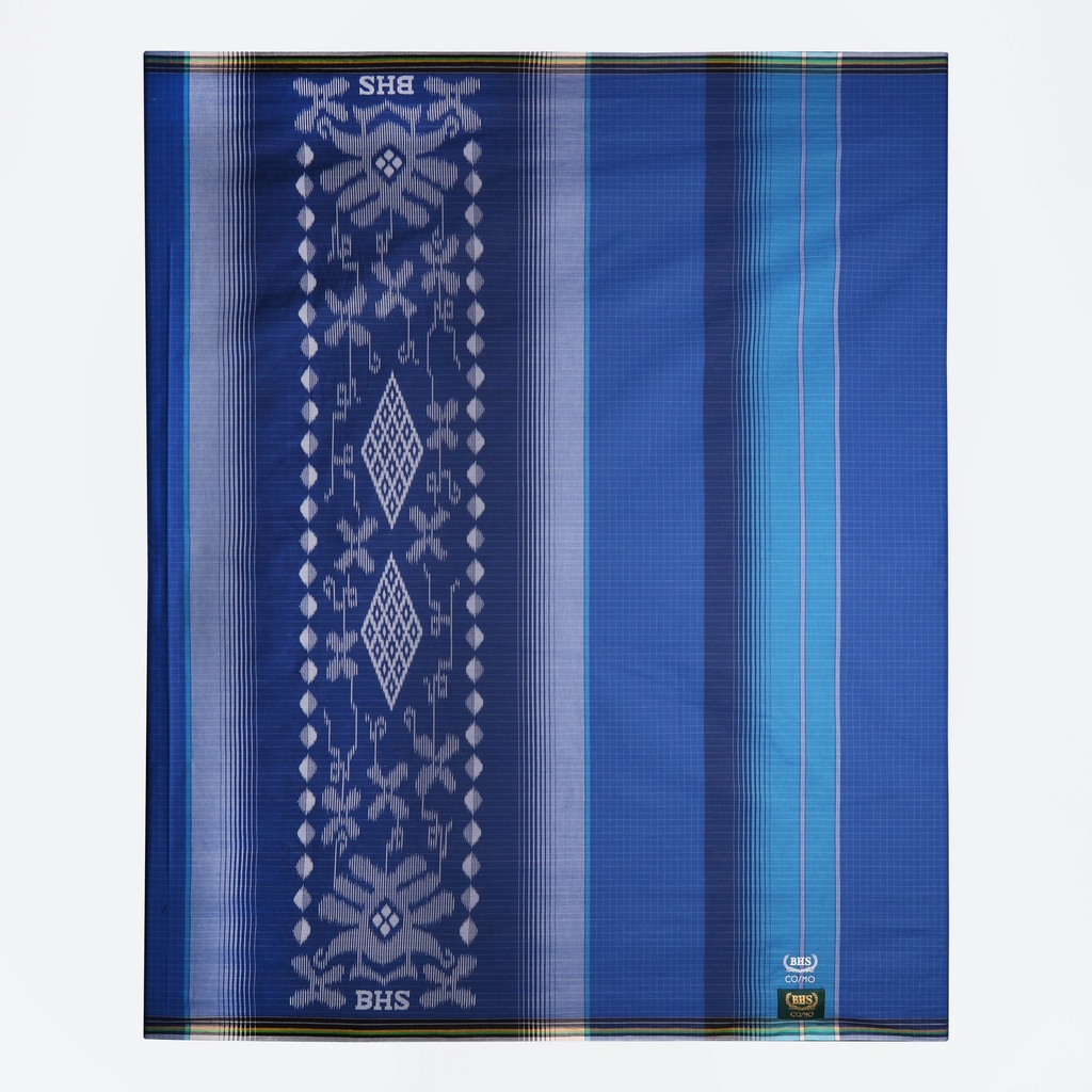 Jual Sarung BHS Cosmo Gold Motif PPA Biru/ COSMO PPA GOLD | Shopee ...