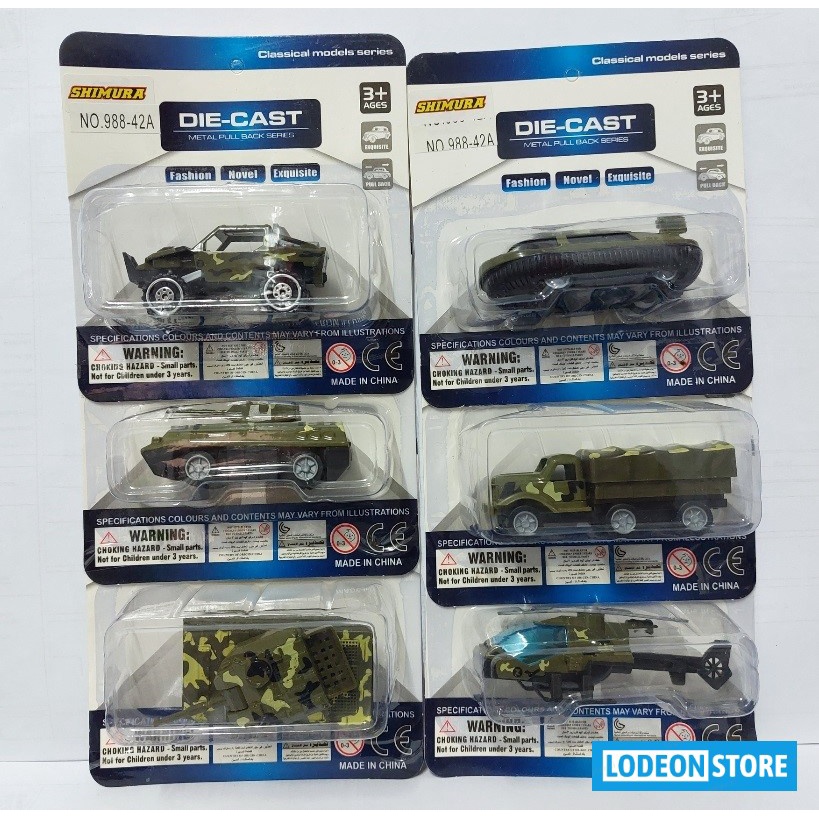 Jual Mainan Diecast Metal Pull Back Series Mobil - Tank - Hovercraft ...