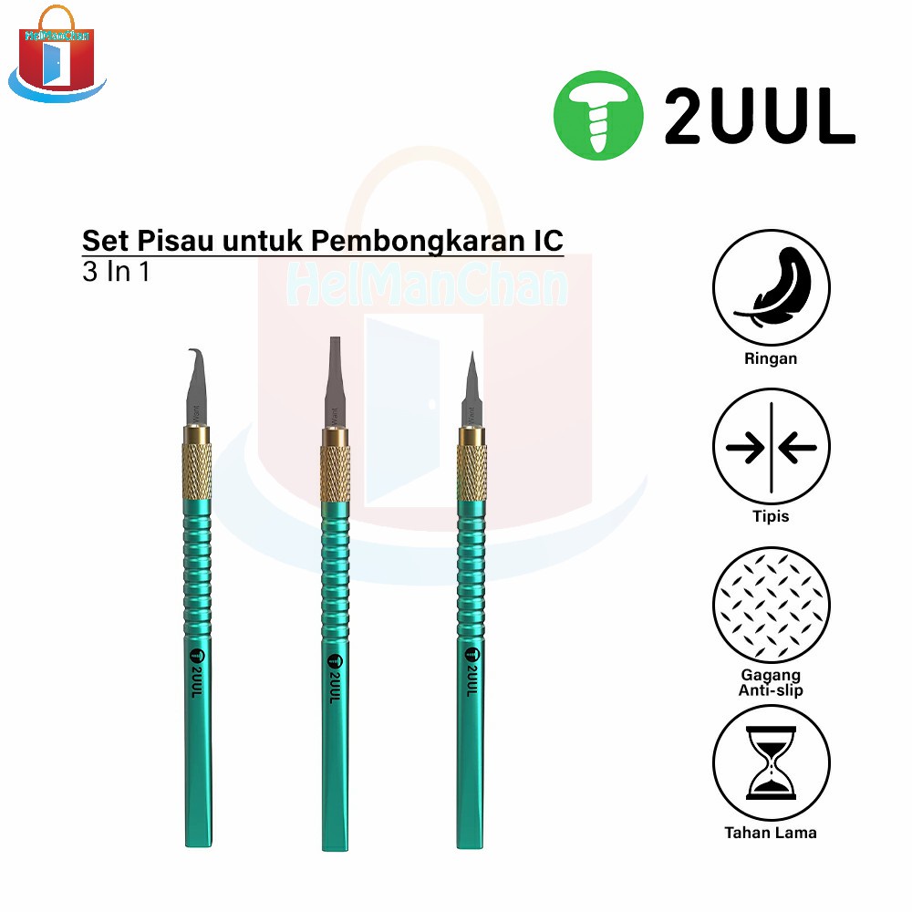 Jual 2UUL Pisau IC Set DA12 3in1 YCS Blades Set For IC Dissassemble ...
