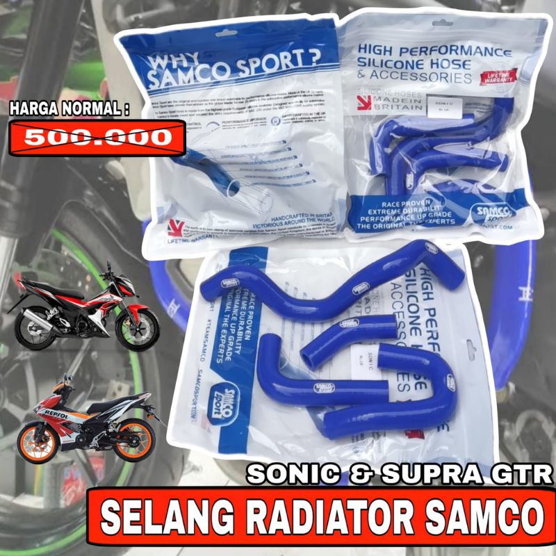 Jual SELANG RADIATOR SAMCO SUPRA GTR SONIC GTR CB CBR WINNER RS 150 ...