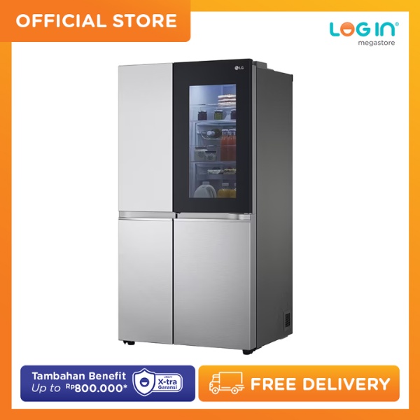 Jual LG GC-Q257CSFS KULKAS SIDE BY SIDE 4 PINTU INSTAVIEW | Shopee Indonesia