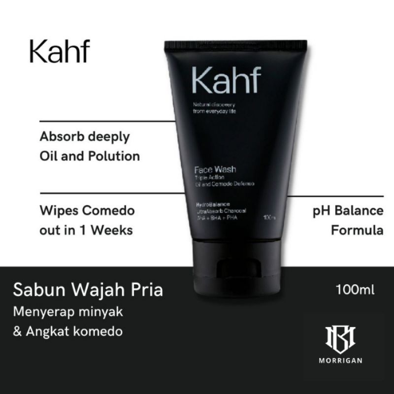 Jual Kahf Triple Action Oil And Comedo Defense Face Wash 100 ml - sabun ...