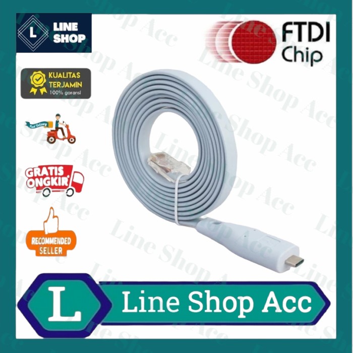 Jual Kabel Console USB Type C to RJ45 Cable CISCO USB Type C to LAN ...