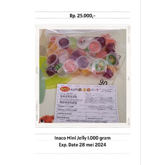 Jual Inaco Jelly 1 kg isi ±66 pcs Exp Date 2024 | Shopee Indonesia