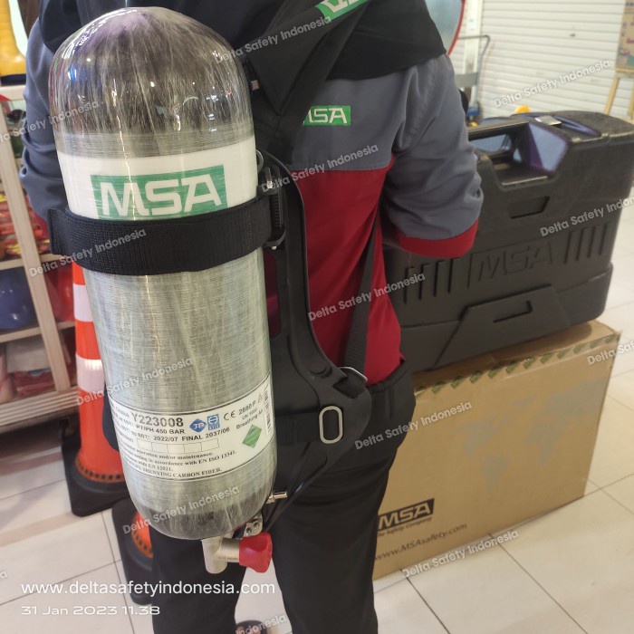 Jual Breathing Apparatus SCBA MSA Air Express 2 ORIGINAL SCBA MSA ...