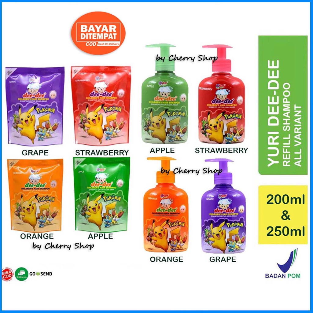 Jual [REFILL 125ML | 200ML | PUMP 250ML | AMAN DIMATA | BPOM] YURI DEE DEE SHAMPOO Botol 200ml ...