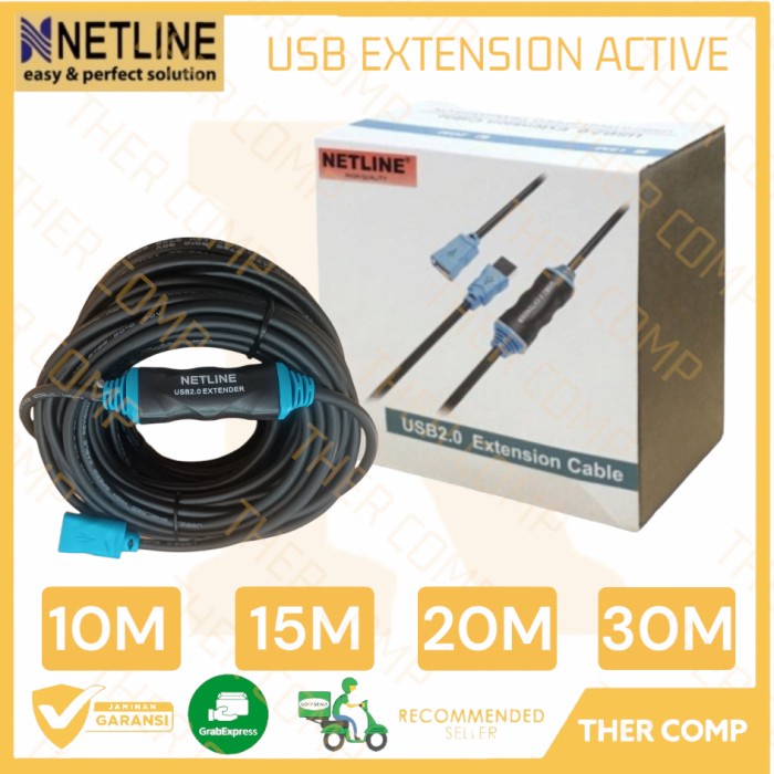 Jual Kabel USB Extension Aktif 20 Meter Cable USB Extender Active ...