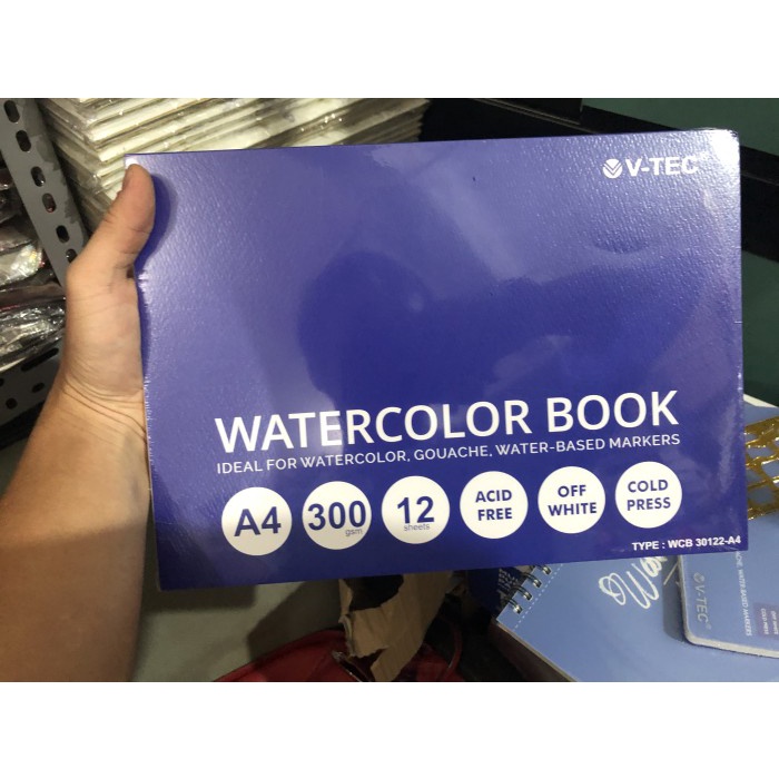Jual Scetch Vtec Water Color Book 12 Sheet 300 Gsm A4 Shopee Indonesia