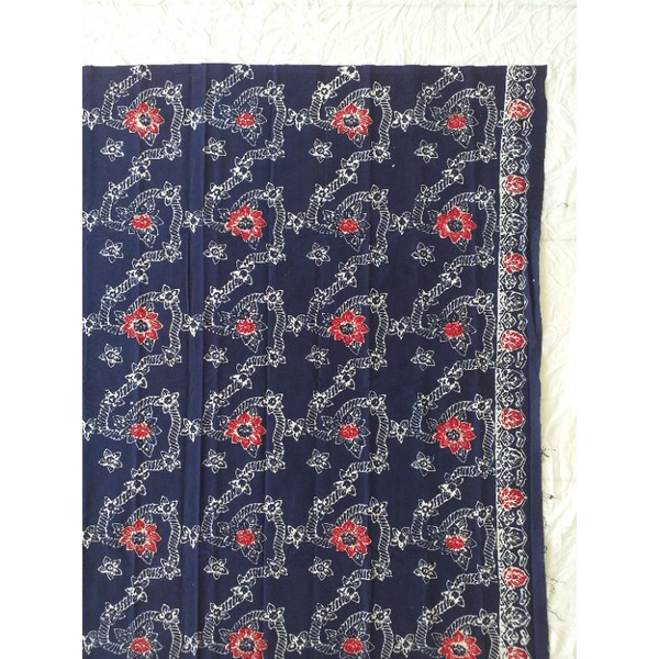 Jual Batik garutan semitulis kembang rante navy | Shopee Indonesia