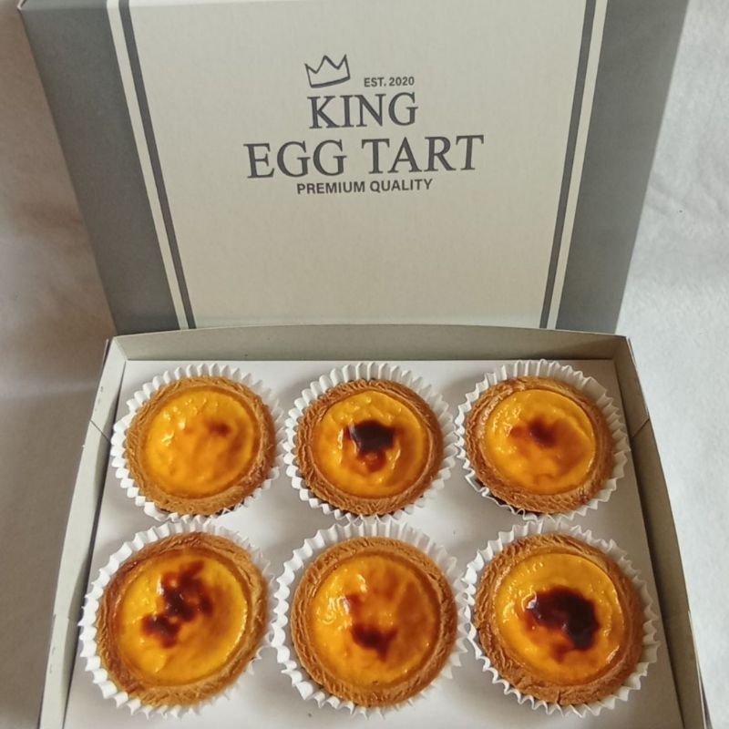 Jual king egg tart box isi 6 original | Shopee Indonesia