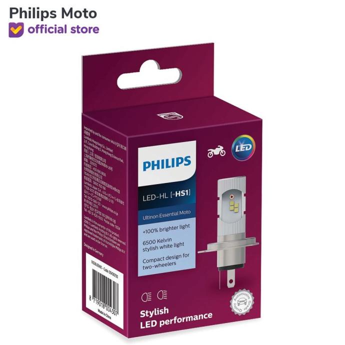 Jual Ultinon LED ( HS1 ) DC 6500K 11636UEMX1 Bola Lampu Motor Philips ...