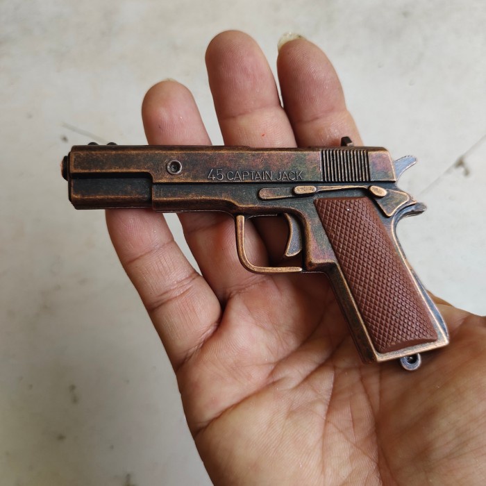 Jual padox cap gun revolver colt pistol dompis mini full metal die cast ...